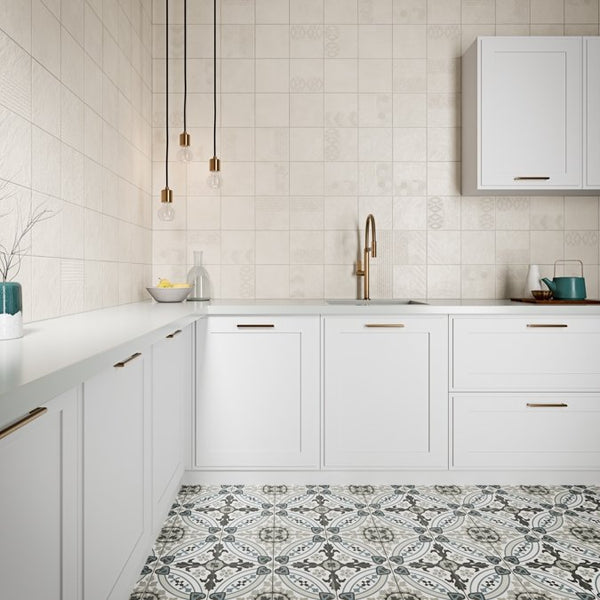 gray-blue-victorian-patterned-porcelain-tile-in-floral-hearts-312945 ...