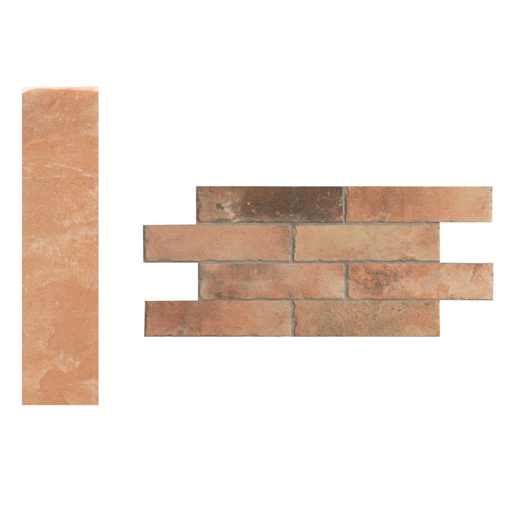 Home › Antique Red Porcelain Brick Look Subway Tile