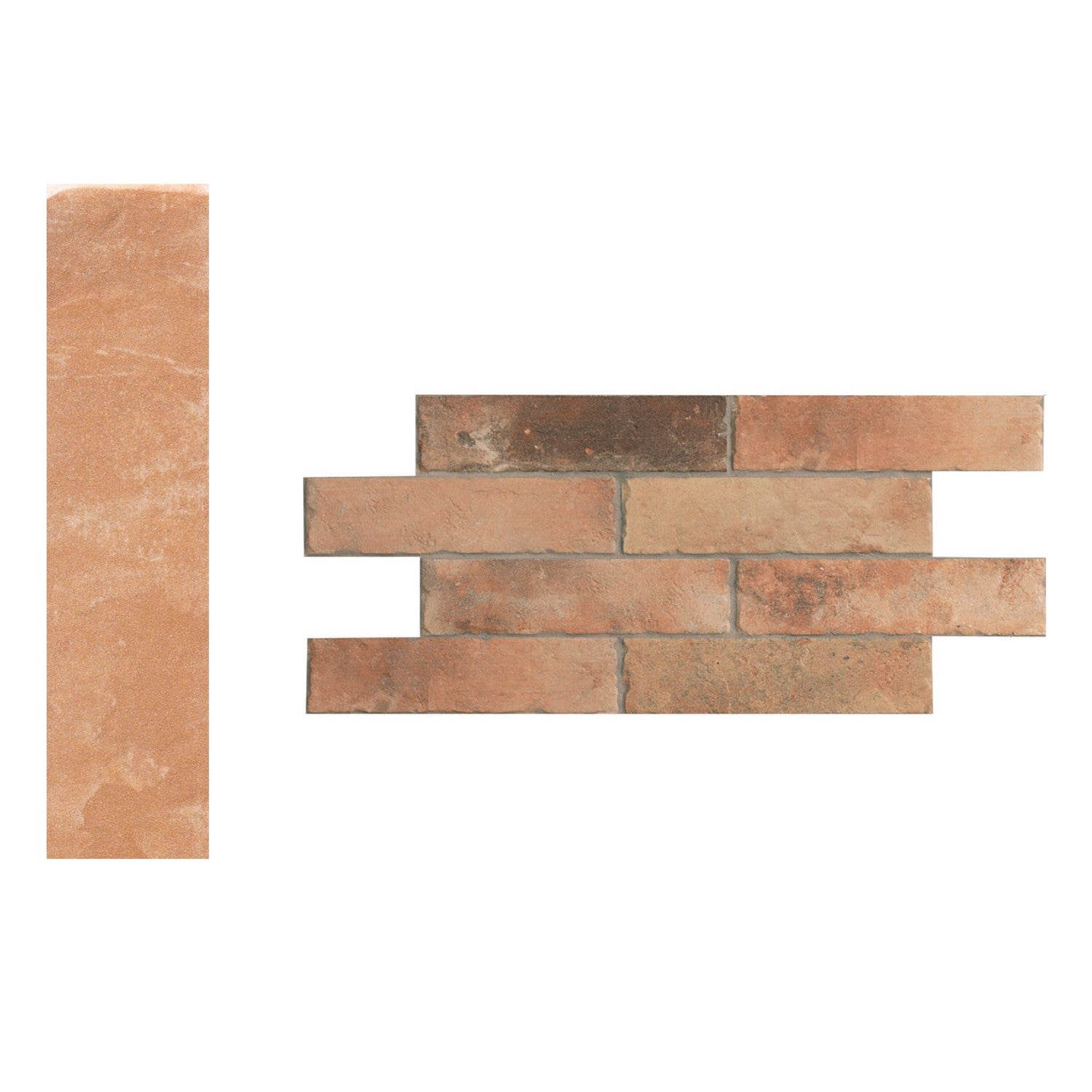 Home › Antique Red Porcelain Brick Look Subway Tile