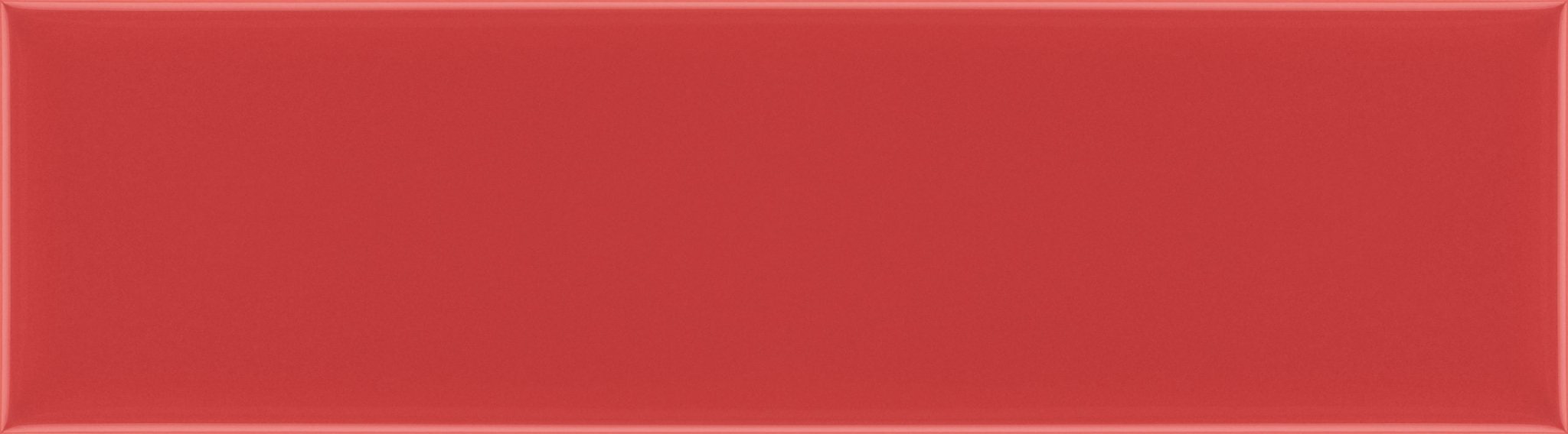 Glossy Ceramic 3 x 10 Subway Wall Tile in Vintage Red