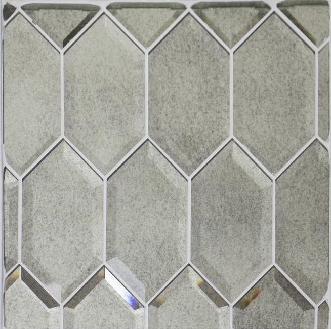 Home › Antique Mirror Glass Tile in Beveled Picket (Stretched Hexagon)