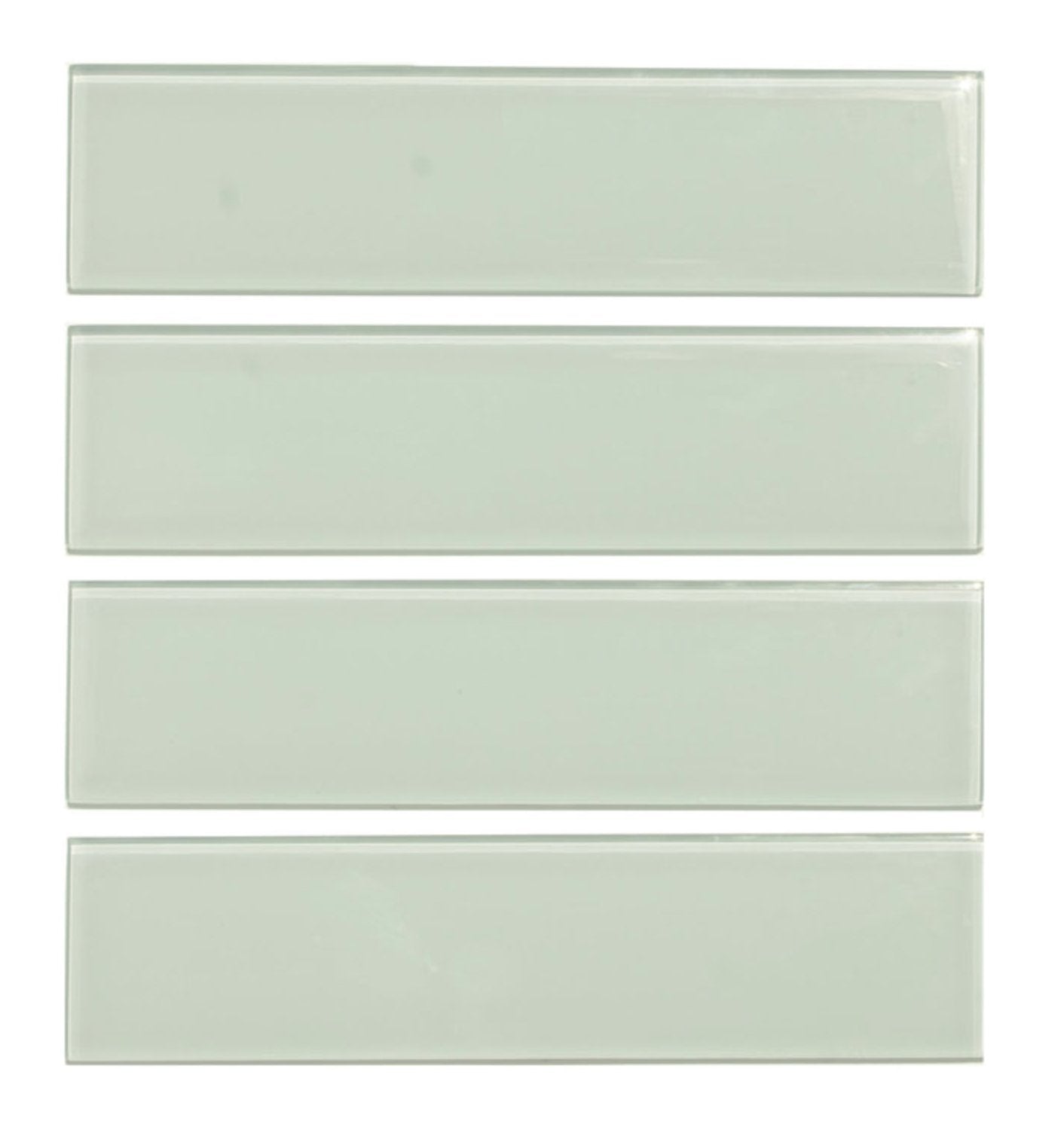 5 Sq Ft of Coastal Green Glass 3x12" Subway Tile