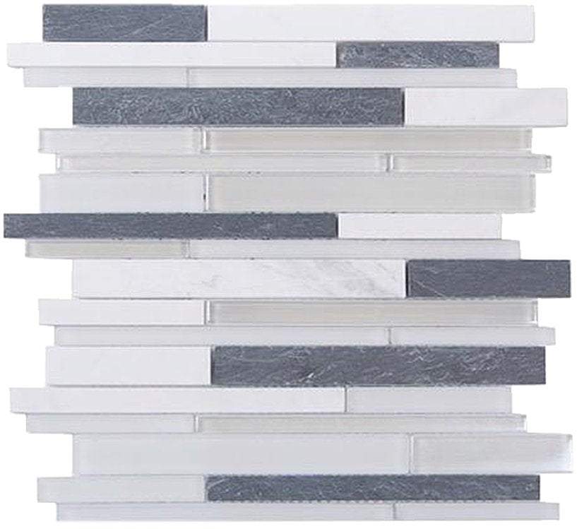 Home › Marble, Slate & Glass Random Linear Strip Mosaic Tile