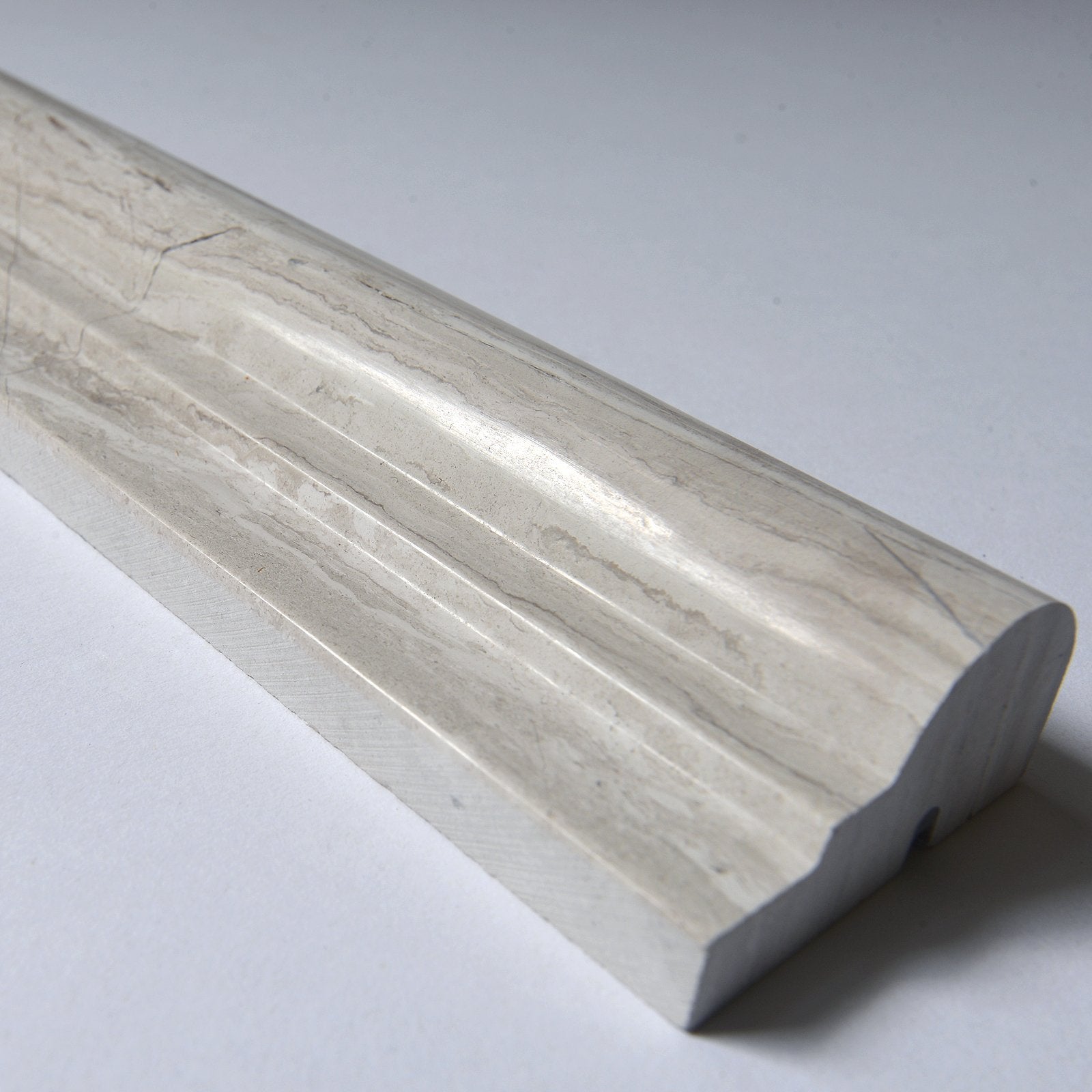 Home › White Oak Marble Trim Molding in Various Sizes - Polished