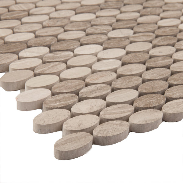 white-oak-marble-mosaic-tile-stretched-oval-penny-rounds-honed-214857 ...